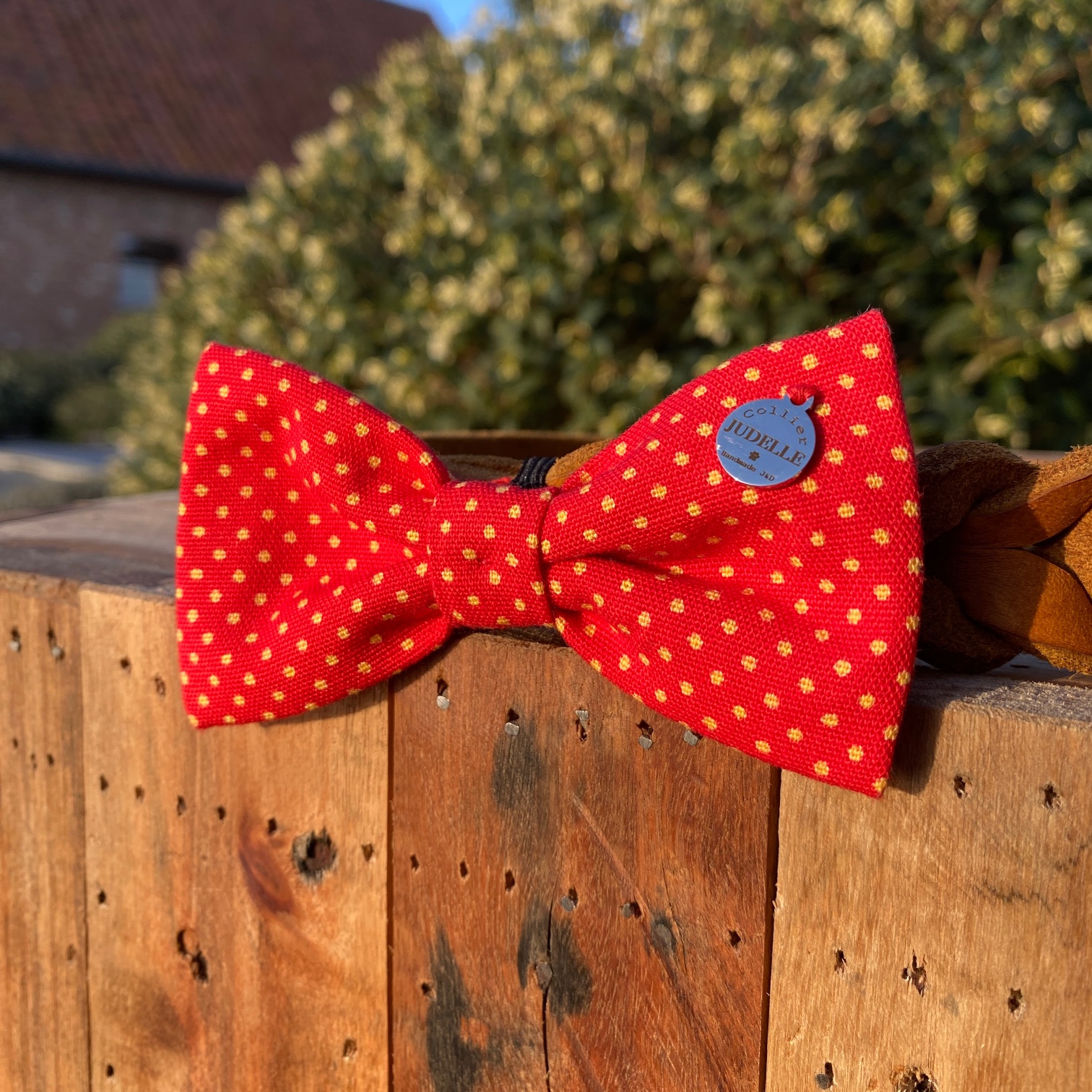 rode strik met bolletjes – Judelle